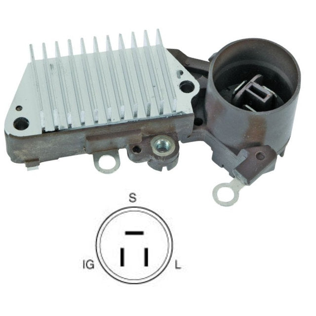 Regulator for Denso 3 Wirs, Round Plug Replacing Denso 126000-0400 - 8 ...