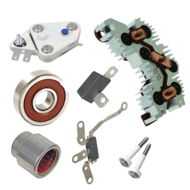 Alternator Kit for Freightliner Columbia.. with Delco 8600064, 8600362 ...