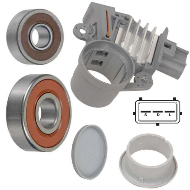 Alternator Rebuild Kit for Ford SuperDuty 7.3L Ambulance Pkg Auxiliary ...