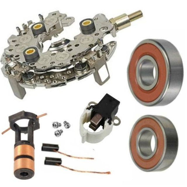 Alternator Kit; Rectifier Bearings Brushes Slipring 2001-2006 Durango ...