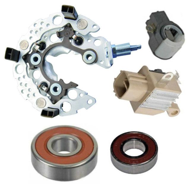 Alternator Rectifier, Regulator, Bearing, Brushes Kit 2.5L 2009-2012 R ...