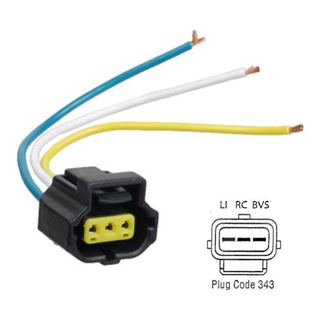 3 Wire Ford Alternator Plug – alternatorbrush.com