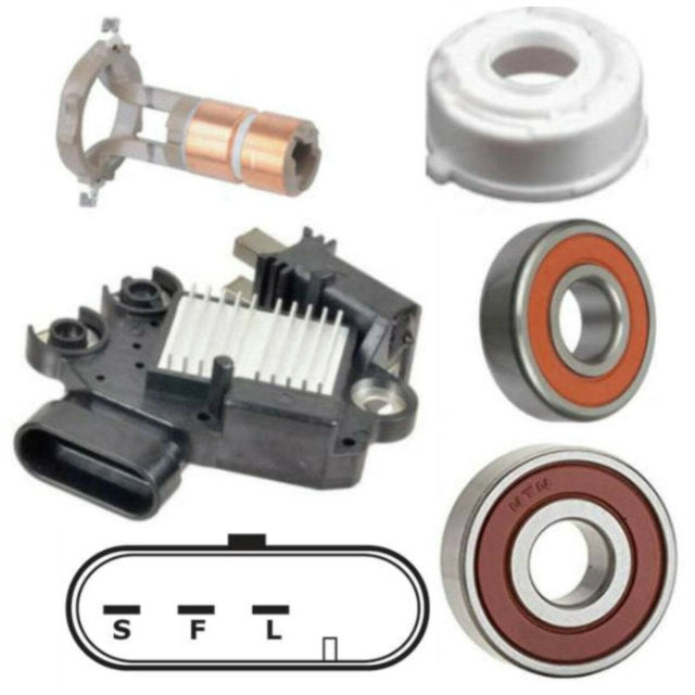 Alternator Rebuild Kit 2002-2014 Chevrolet Corvette with Valeo 145 Amp ...