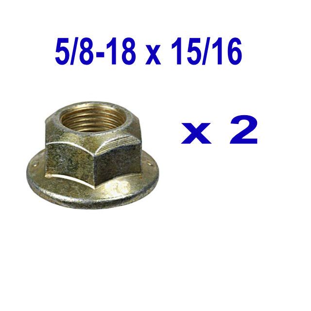 Nut 5/8-18 x 15/16, QTY 2, Replaces 10476337, 1941881, 443344, 9418881 ...